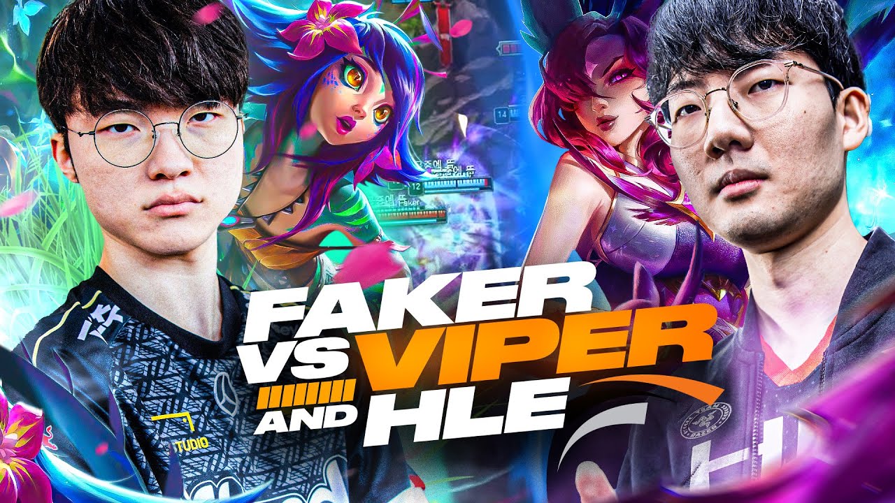 FAKER VS VIPER & GENG - HLE SUPER TEAM TAKES ON T1 - CAEDREL - YouTube
