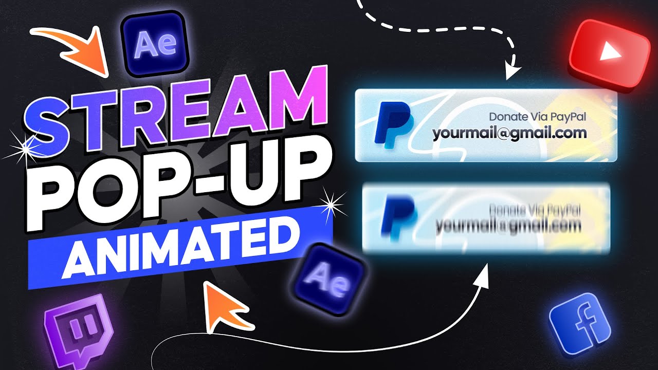 How to make Looped Animated Stream Popup overlay in After Effects ...
