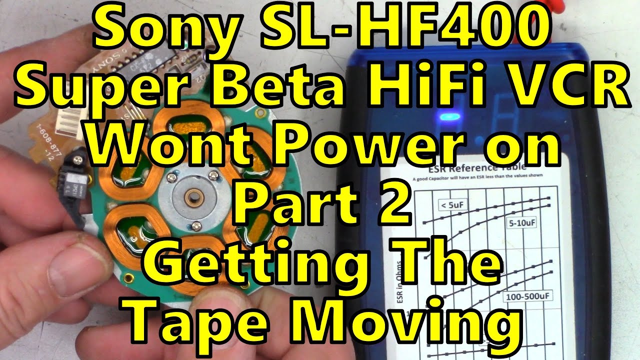 Sony SL-HF400 Super Beta HiFi VCR. Clock Display - Will Not Power On ...