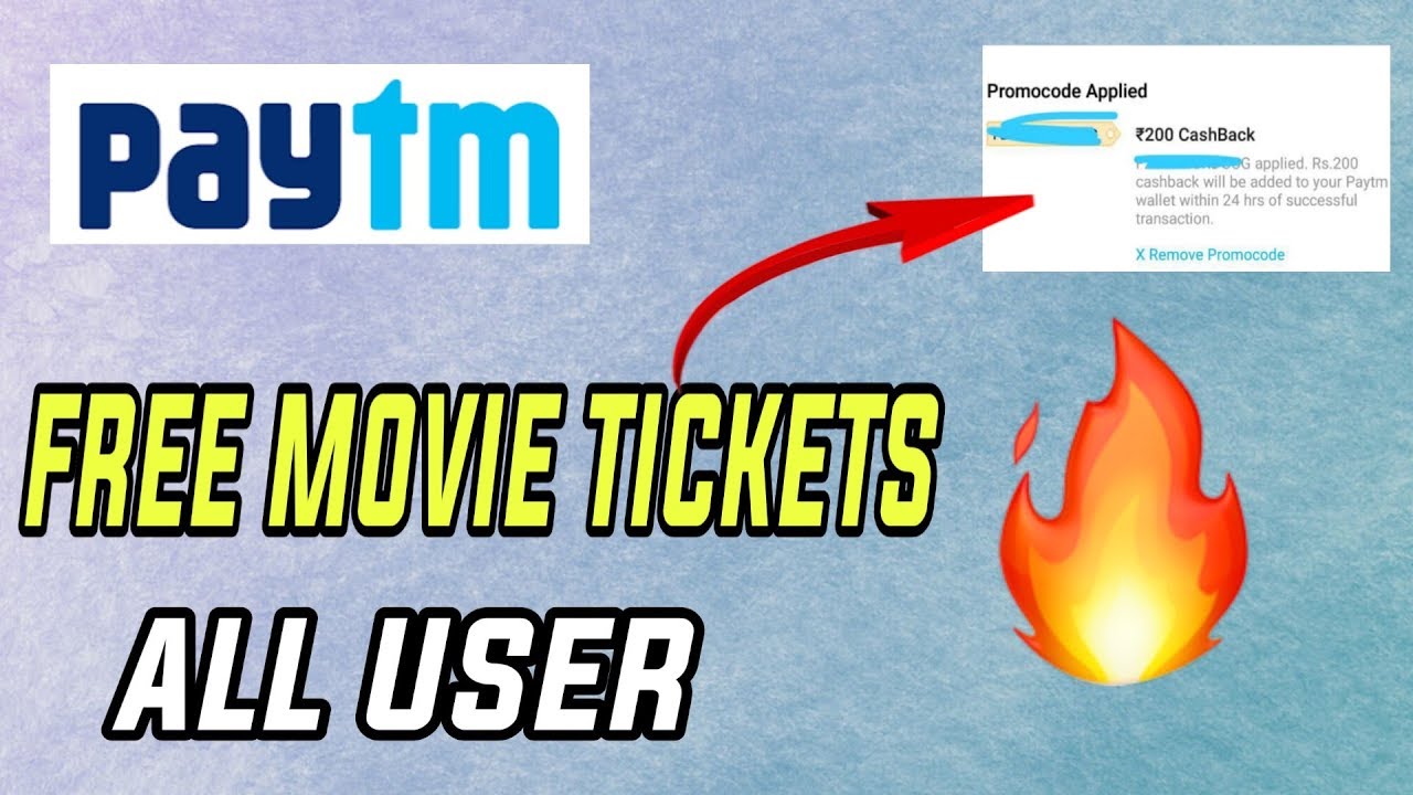 Book Free Movie tickets from Paytm || All user trick 🔥🔥 - YouTube