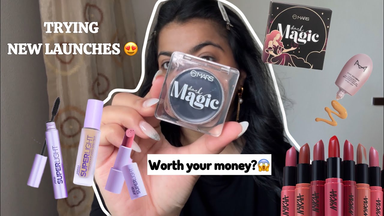 *NEW* Mars Dark Magic Blush, Nykaa SuperLight Range REVIEW & SWATCHES 😍 ...