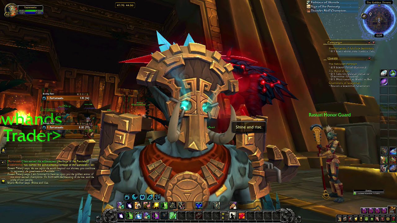 Wow Extra Stuff: Obtaining my Zandalari Heritage armor - YouTube