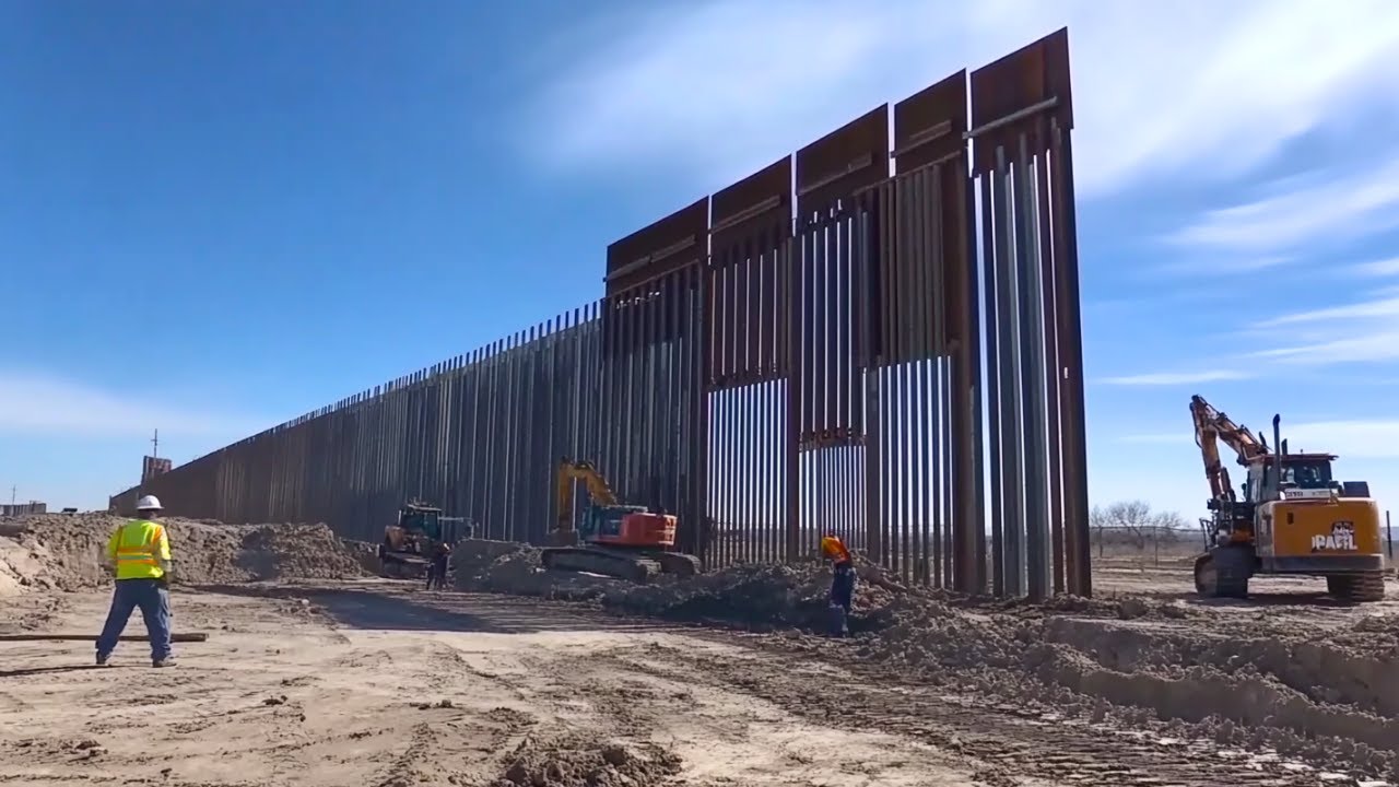 U.S. Border Wall Construction | TIMELAPSE - YouTube