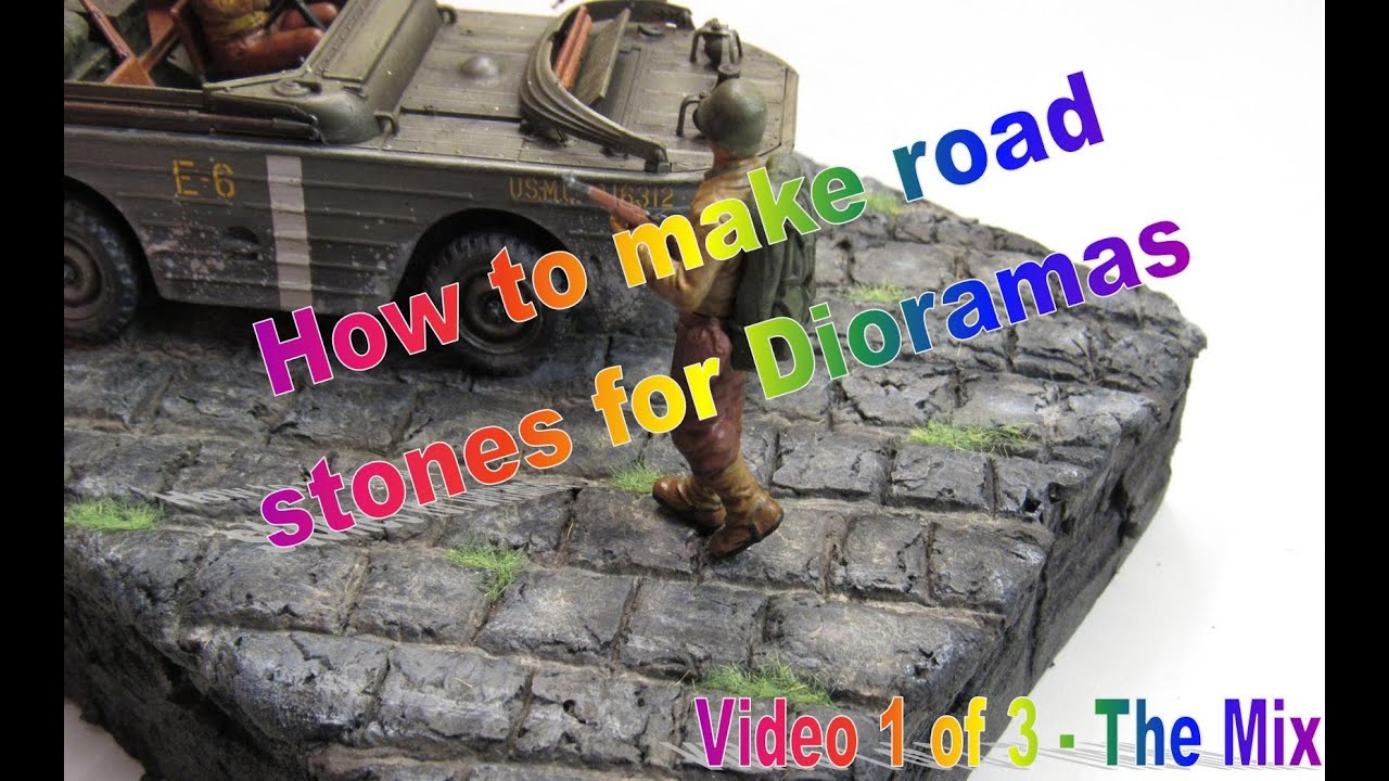 How to make road stones for Dioramas - Video 1 of 3 - The Mix - YouTube
