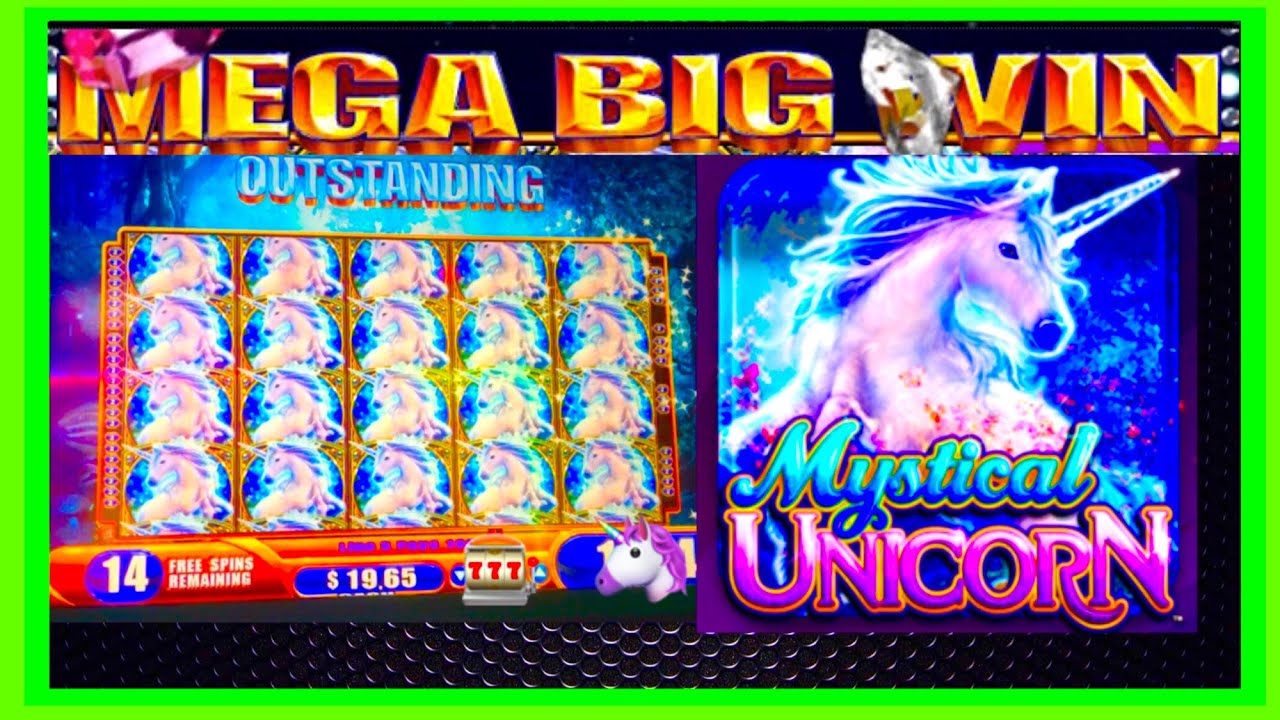 FULL SCREEN!!! HUGE MEGA WINS! Mystical Unicorn WMS Slot Machine! - YouTube