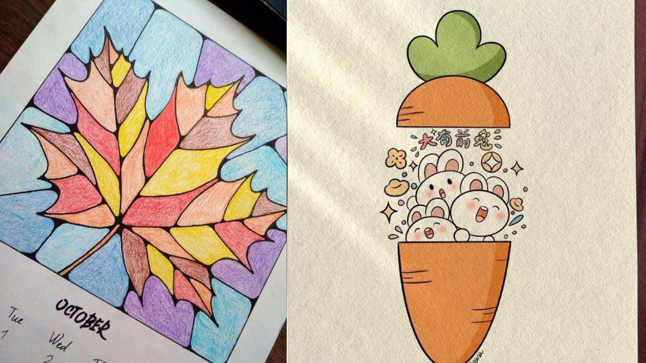 25 Easy Drawings for Beginners ️ | Simple & Cute Art Ideas Anyone Can ...