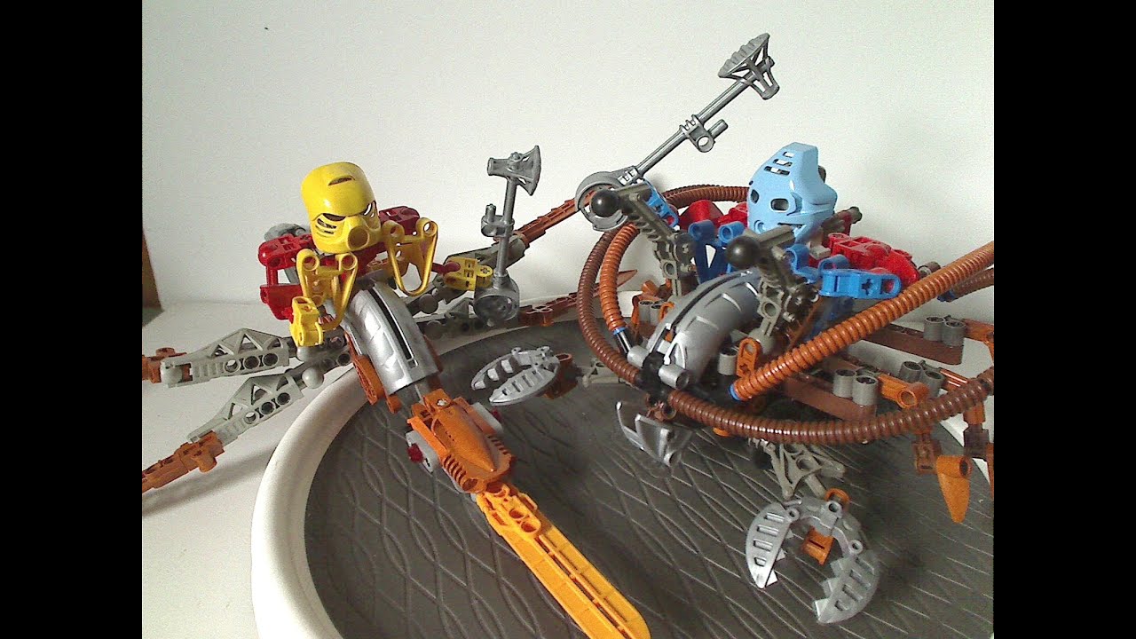 Lego Bionicle Review: Jaller & Gukko & Takua & Pewku 2003 - YouTube