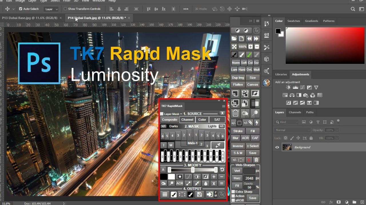 Ep. 49 TK Rapid Mask : Luminosity (Photoshop Advanced) - YouTube