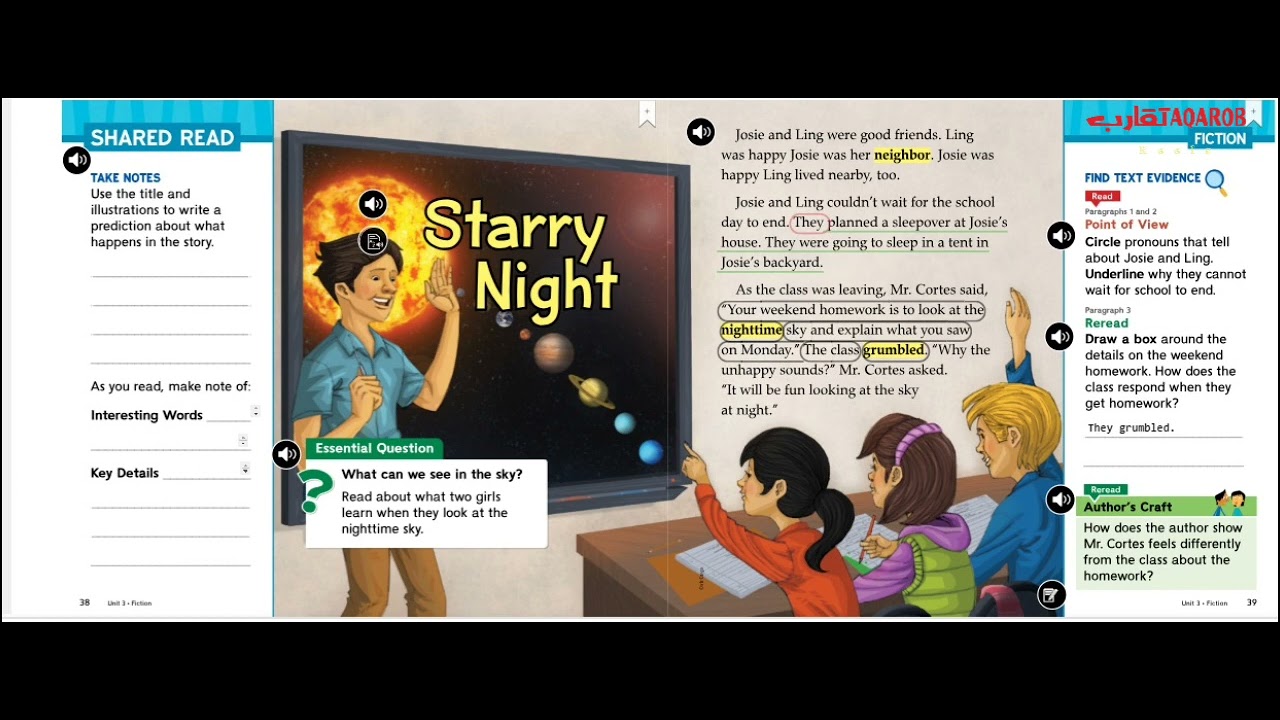 Grade 2, Starry Night ,part 1 - YouTube