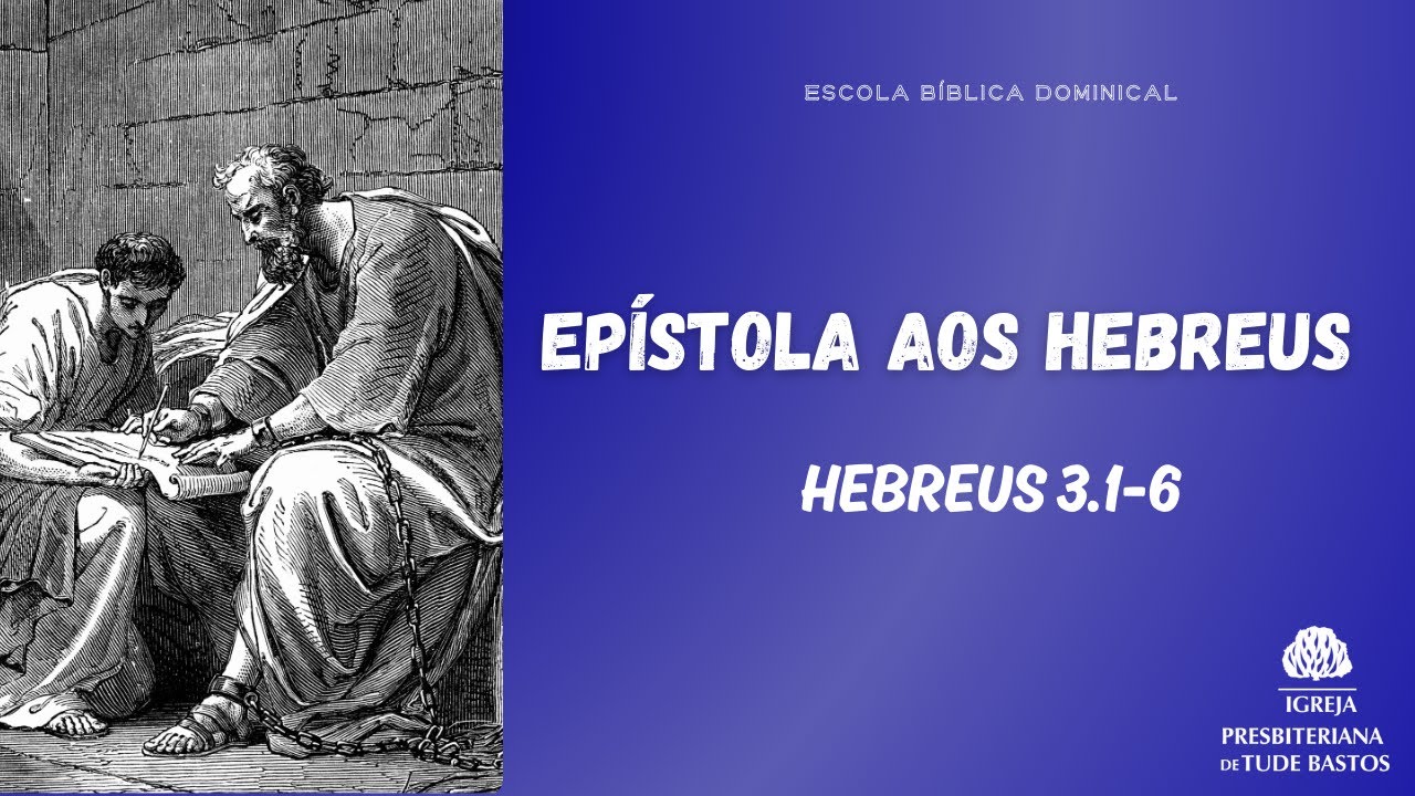 JESUS É SUPERIOR A MOISÉS | HEBREUS 3.1-6 - YouTube