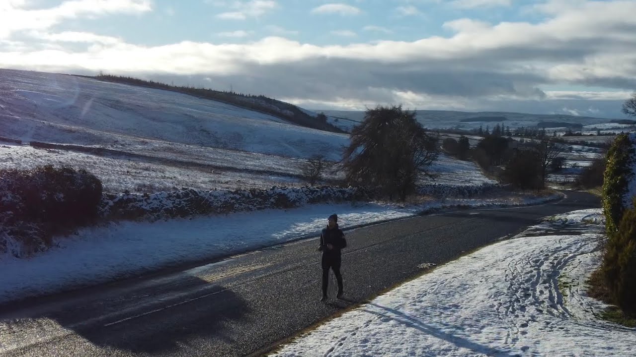 5k winter run and post workout meal | countryside winter run | David ...
