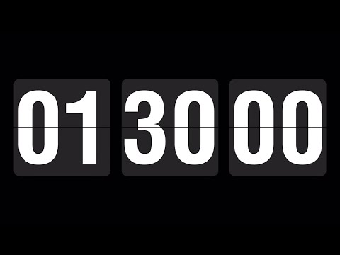 1 hour  30 minute countdown, Timer & alarm flip clock.