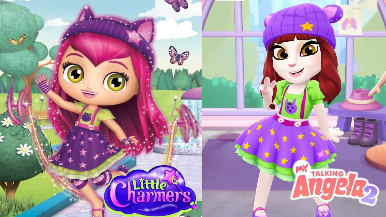 My Talking Angela 2 | Angela vS Little Charmer Hazel | Angela 2 New ...