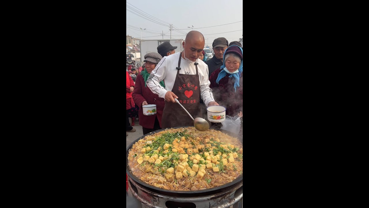 Street food , Kindness people cooking and share food to homeless - YouTube