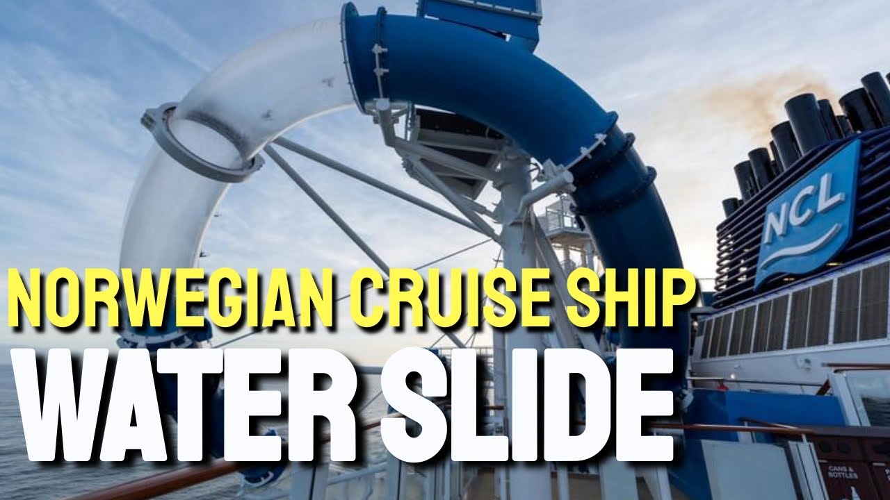 Riding Norwegian Joy Cruise Water Slide - YouTube