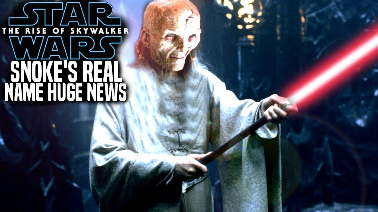 The Rise Of Skywalker Snoke's Real Name! HUGE News Revealed (Star Wars ...
