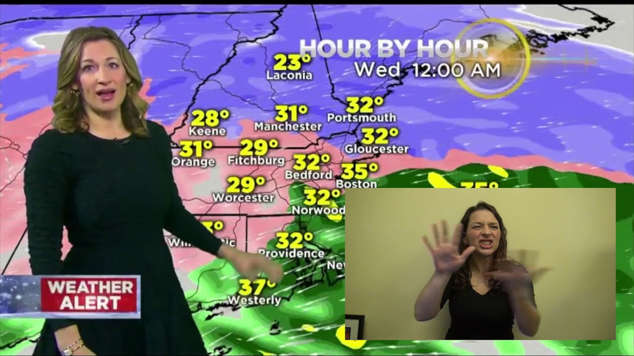 Boston Weather Forecast 2/12/19 ASL - YouTube