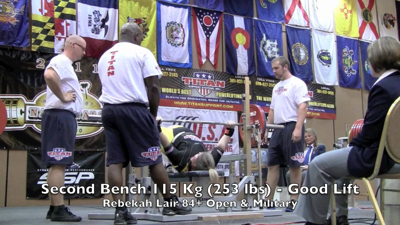 Rebekah Lair at 2011 USAPL Bench Press Nationals - YouTube