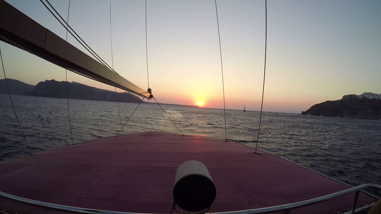Santorini Sunset Boat Cruise - YouTube