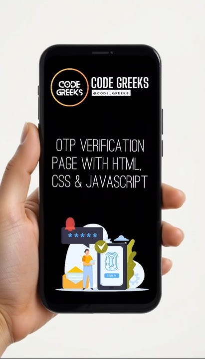 Create an OTP Verification Page with HTML, CSS & JavaScript | Step-by-Step Guide #shorts #otp ...