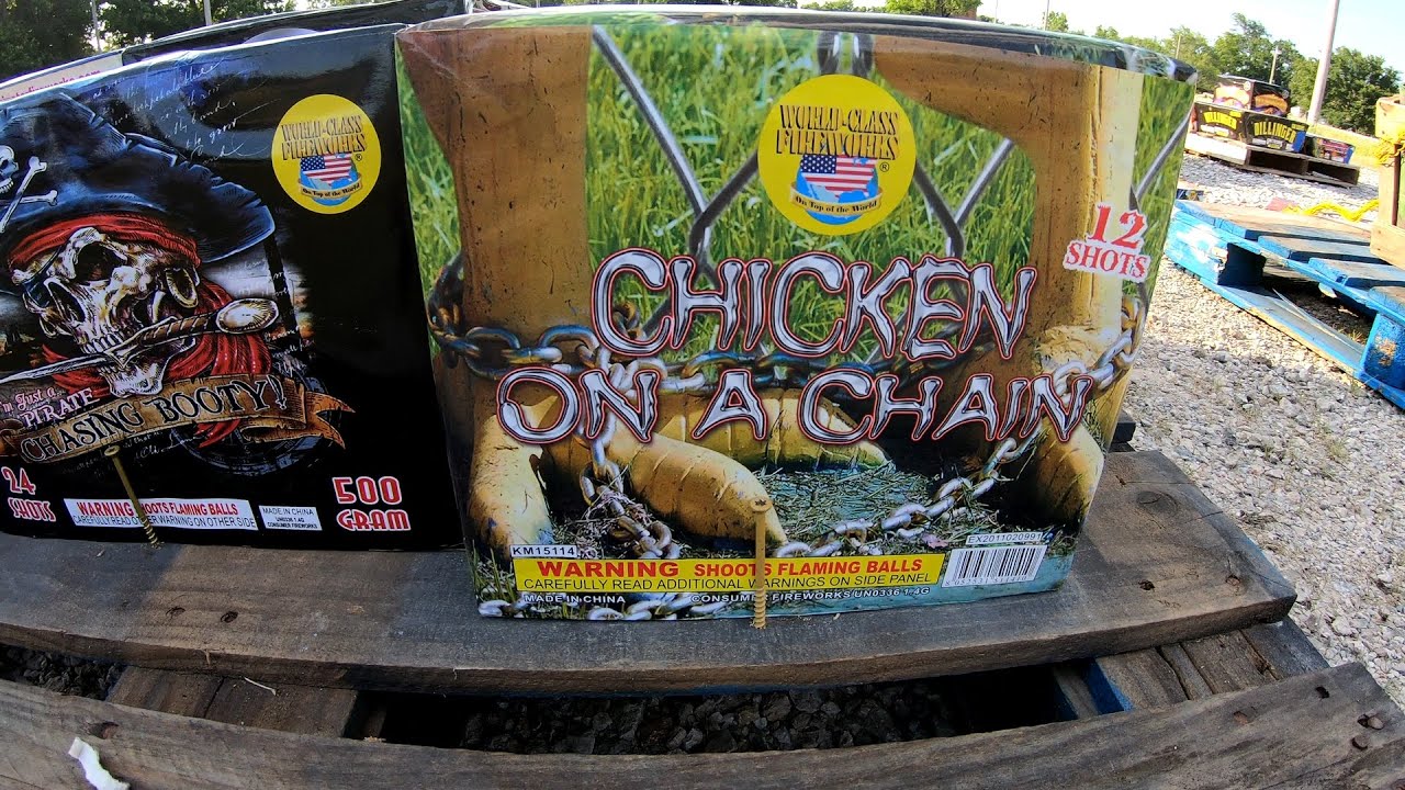 Chicken On A Chain By World Class Fireworks - YouTube