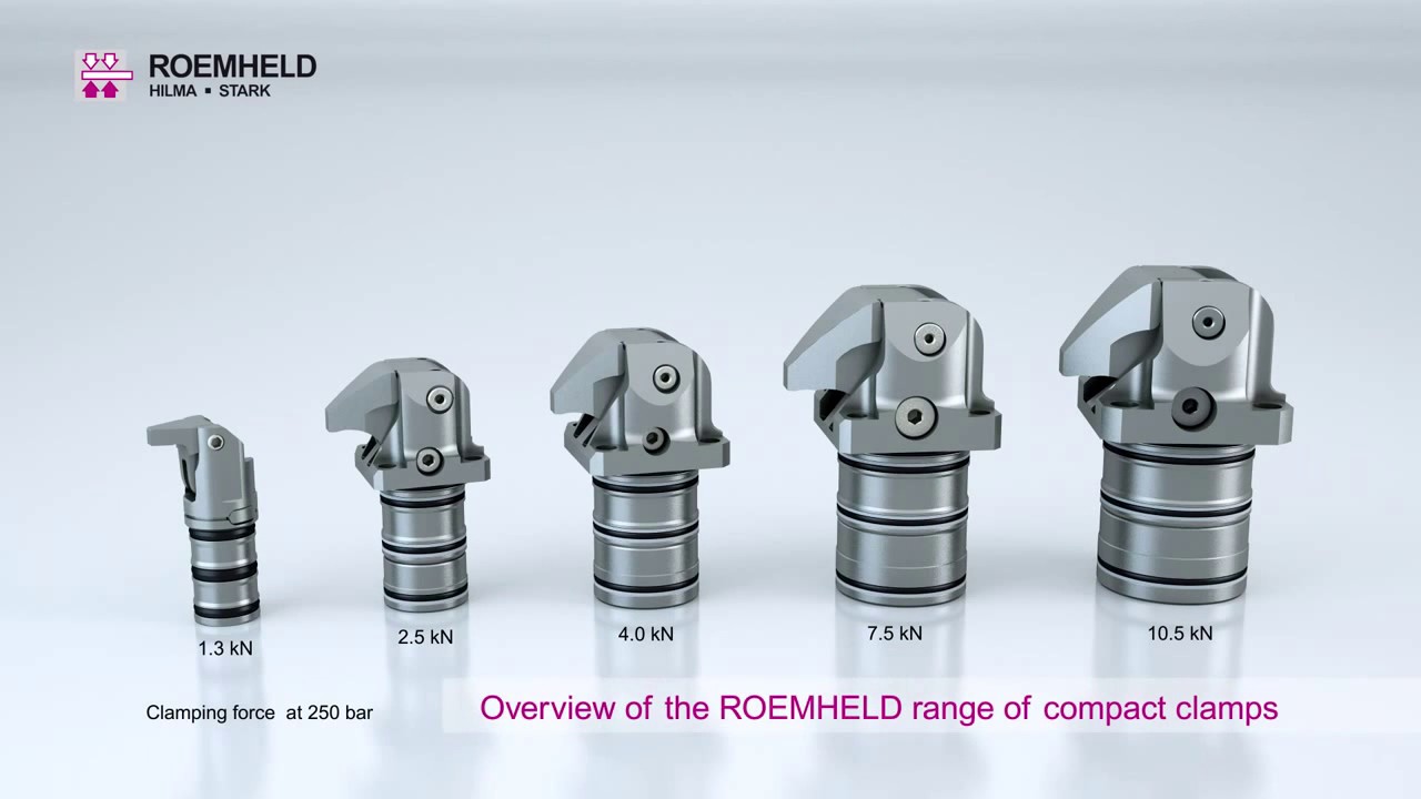 Mini Compact Clamps from Roemheld Designed for CNC Clamping Fixtures ...