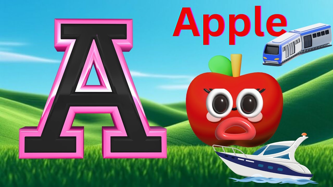ABC Apple song for Alphabet | Nursery rhymes | ABC Phonics song - YouTube