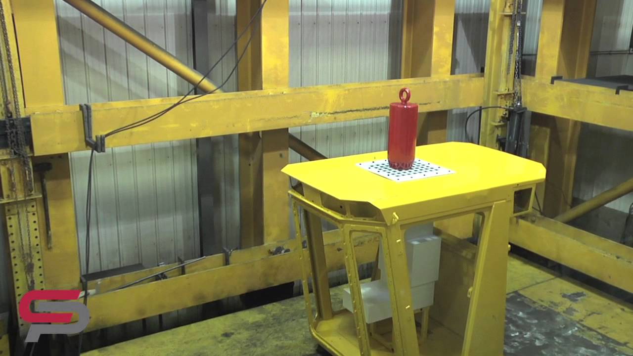 Custom Products ISO 3449 FOPS Test - YouTube