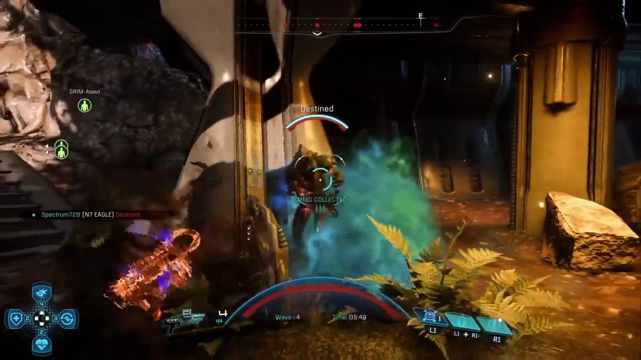 Mass Effect Andromeda Salarian Infiltrator Gameplay On Hidden Map - YouTube