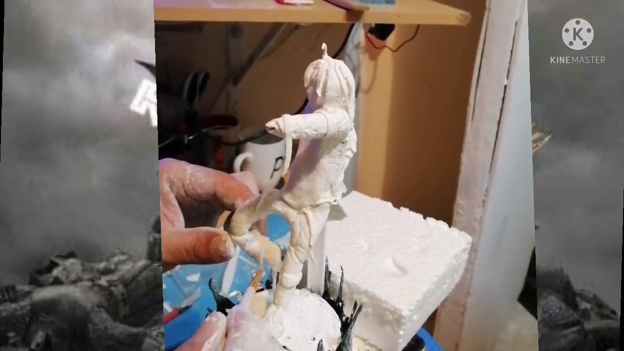 Rimuru (clay molding in process) - YouTube