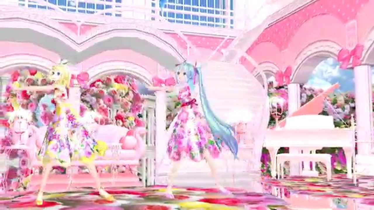 MMD Tda Miku Rin シューティングスター Rose Garden - YouTube