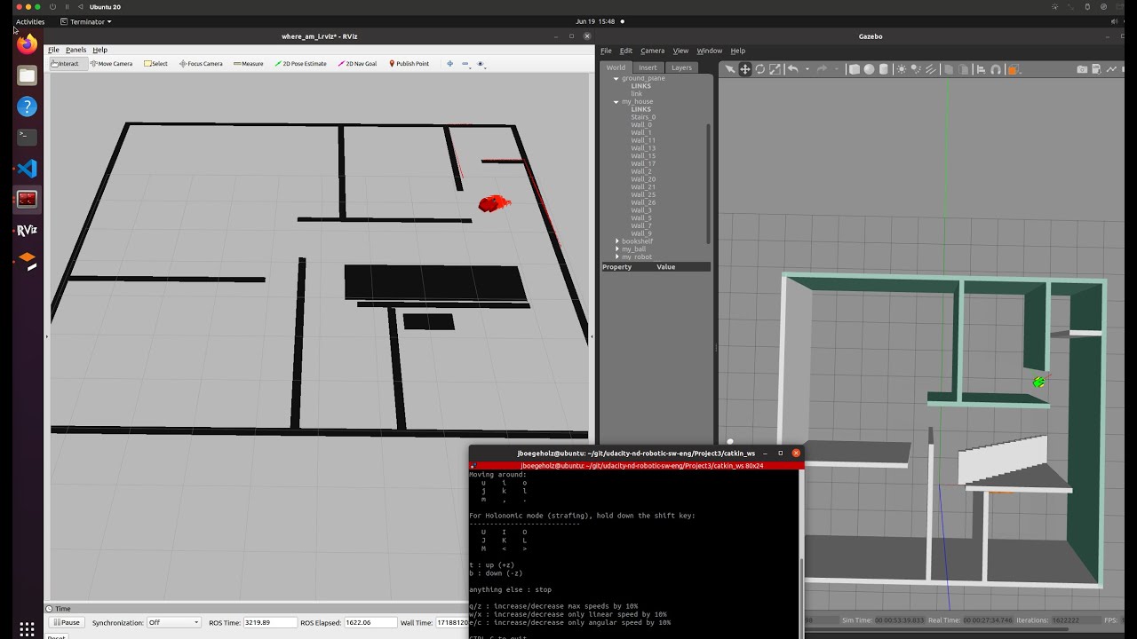 Localization with AMCL - Udacity Nanodegree Robotics - YouTube