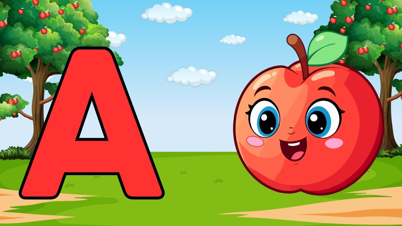 A for Apple | ABC Phonic Song | Toddler Learning Video Songs | Kids ...