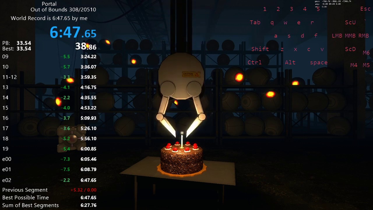 Portal any% Speedrun in 6:47 - YouTube