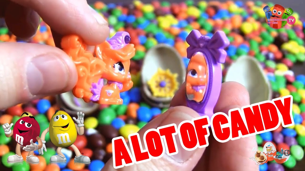 Disney princess surprise eggs! NEW !A LOT OF CANDY!!!! Coloring page ...