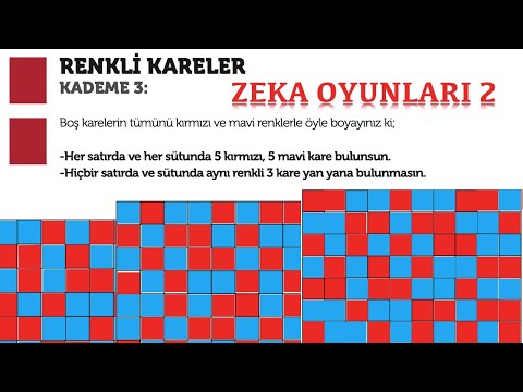 Renkli Kareler Nasıl Çözülür / Zeka Oyunları #2