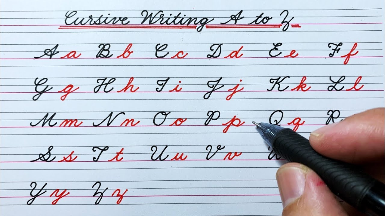 Cursive writing a to z | Cursive abcd | Cursive writing abcd | Cursive ...