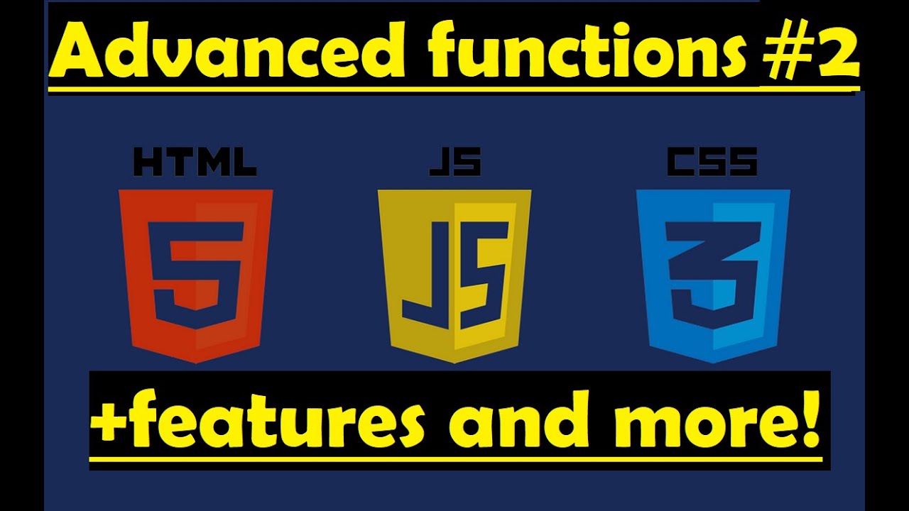 JavaScript Advanced functions - #2 - Starting to go over some singular ...