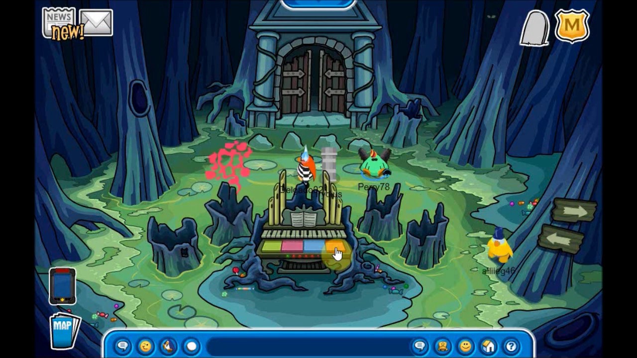 Dark Chamber Swamp Maze Walkthrough- Club Penguin Rewritten - YouTube