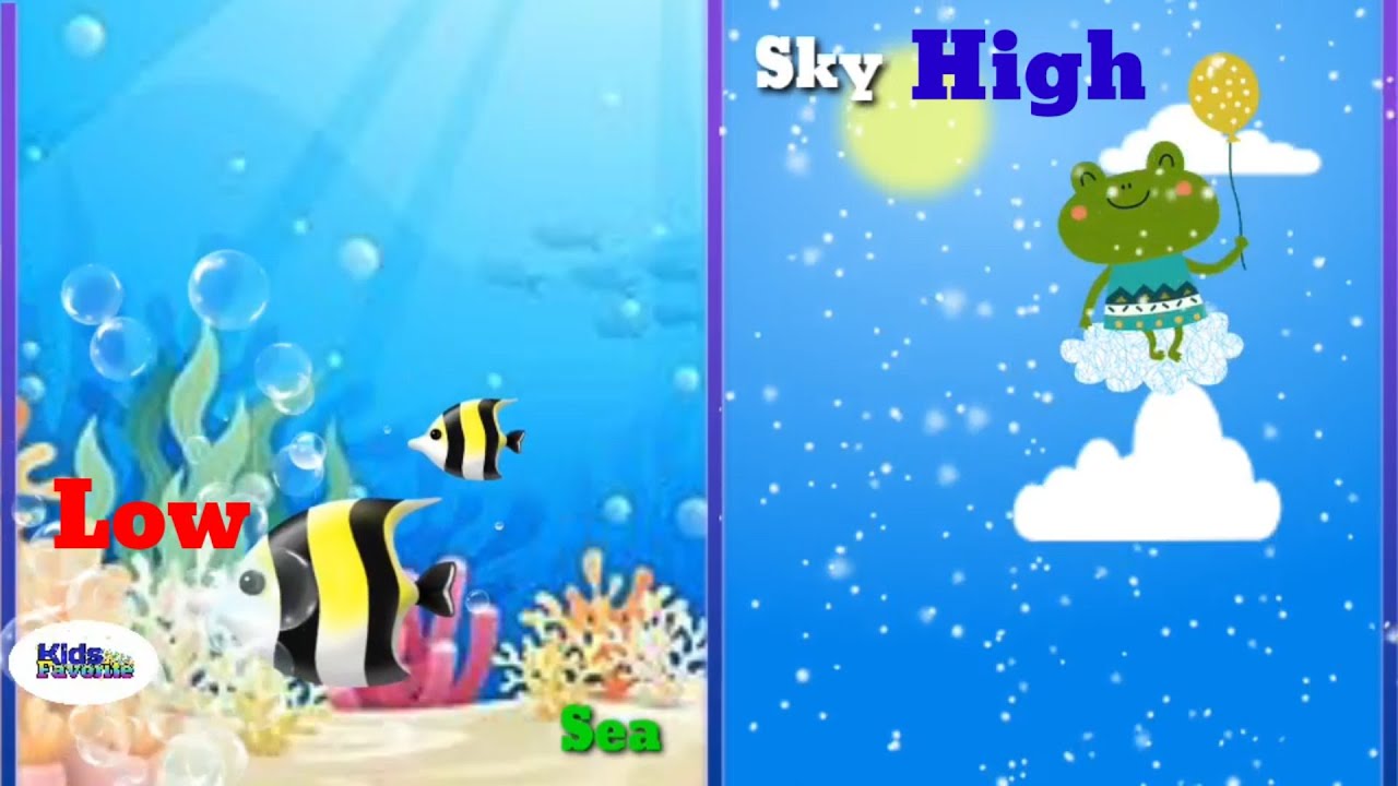High and Low sing along / high and low #highlow #kidslearning - YouTube