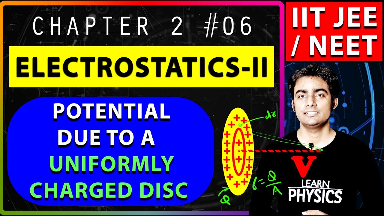 Electric Potential on the axis of a charged DISC - YouTube