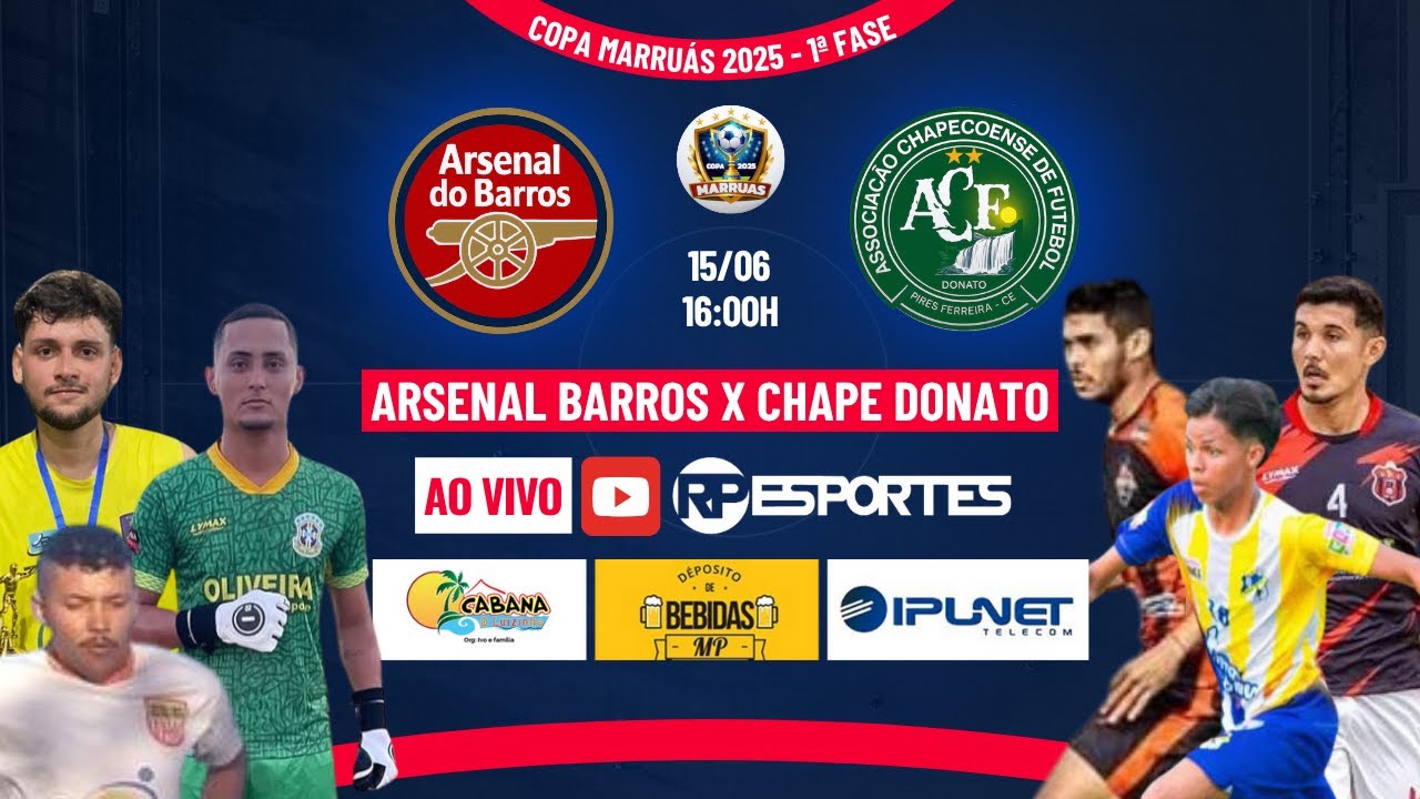 🎥 AO VIVO – Arsenal Barros x Chape Donato - YouTube