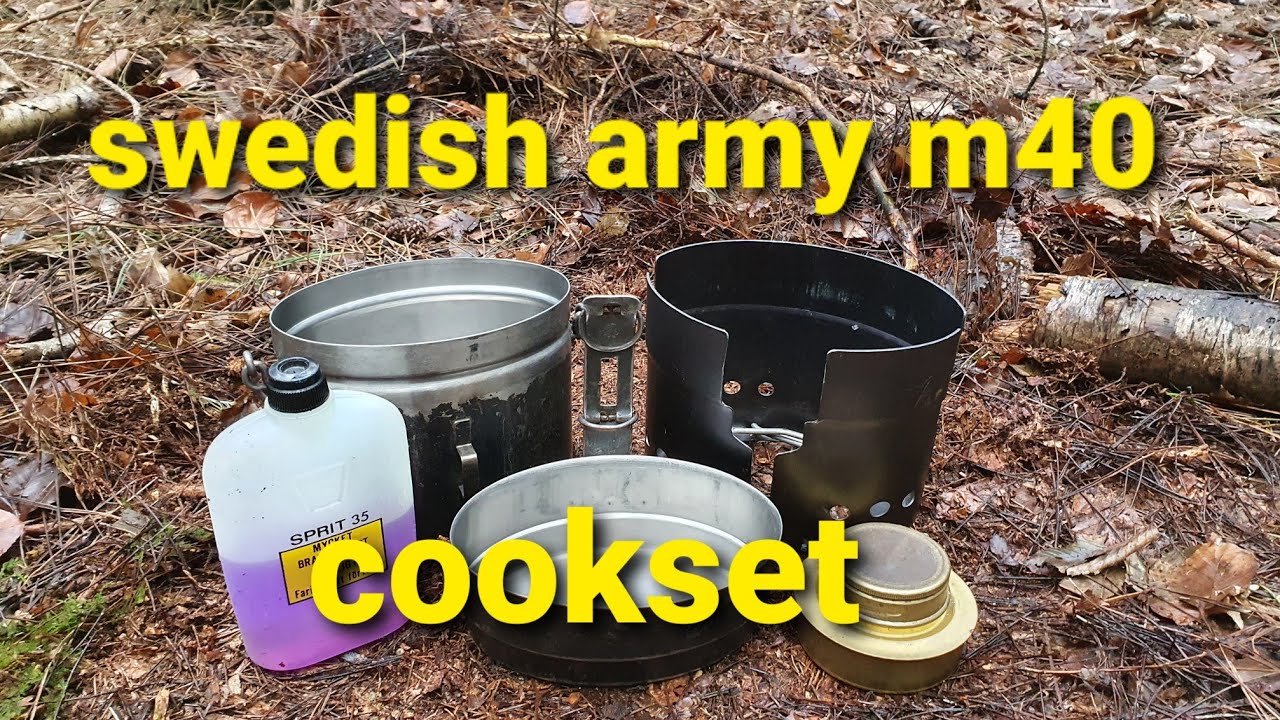Swedish army m40 cookset - YouTube