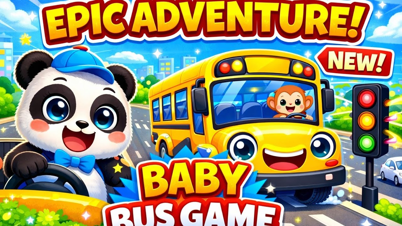 Baby Bus Game – Fun Learning Ride!Cute Panda Bus Game for Kids - YouTube