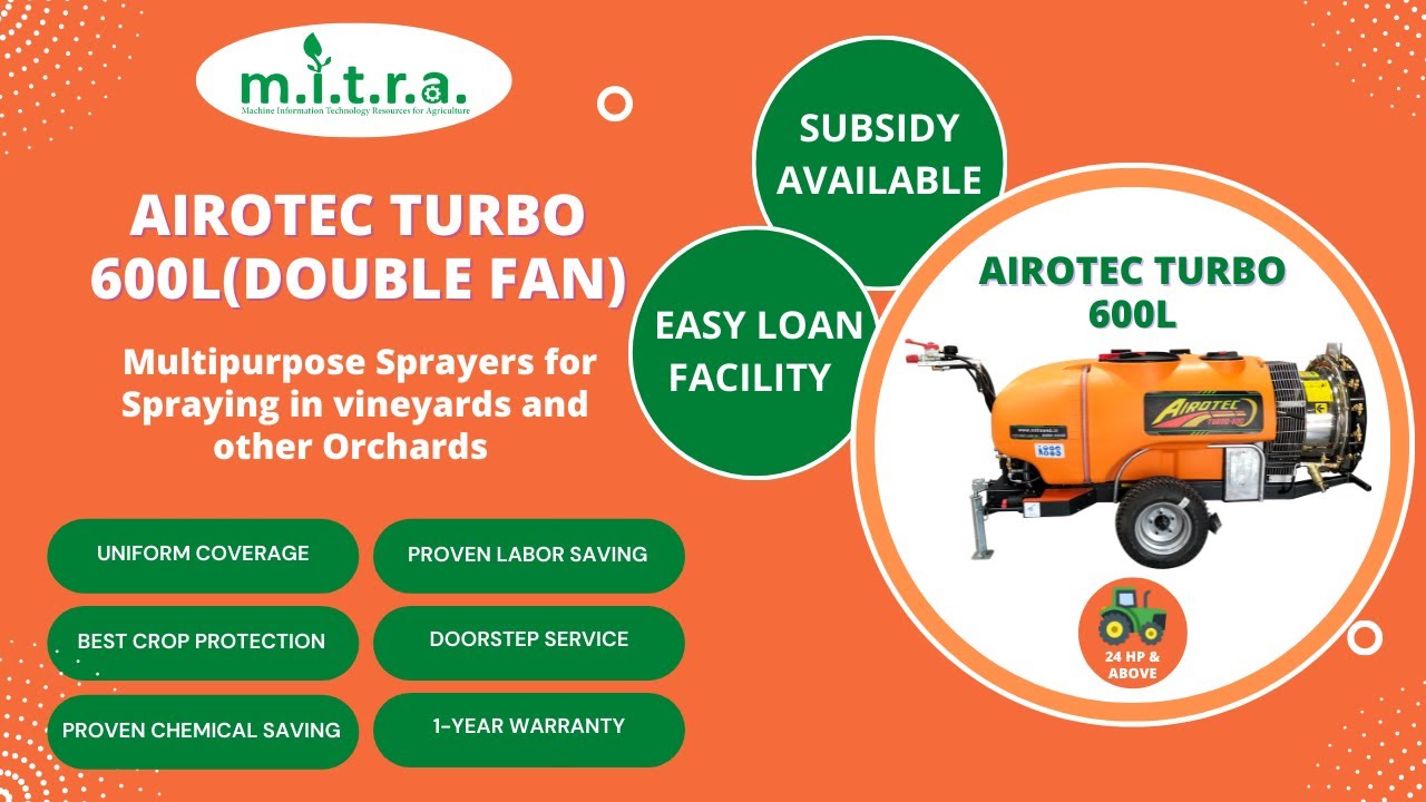 Airotec Double Fan | Multipurpose Sprayer for Orchards & Vineyards ...