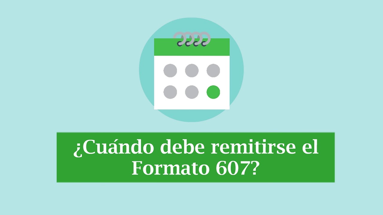 ¿Para qué se utiliza el formato de ventas y bienes y servicios (607 ...