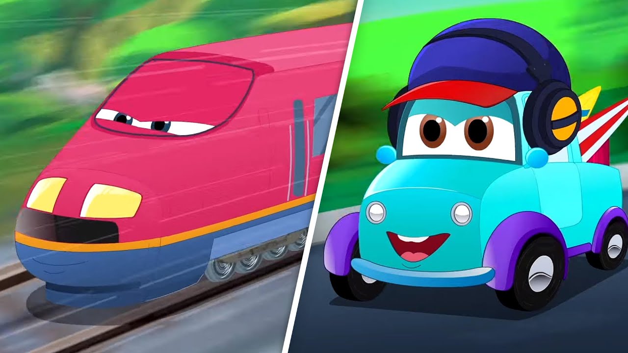 Level Crossing Pickle, Car Cartoon and Superhero Vehicles for Kids ...