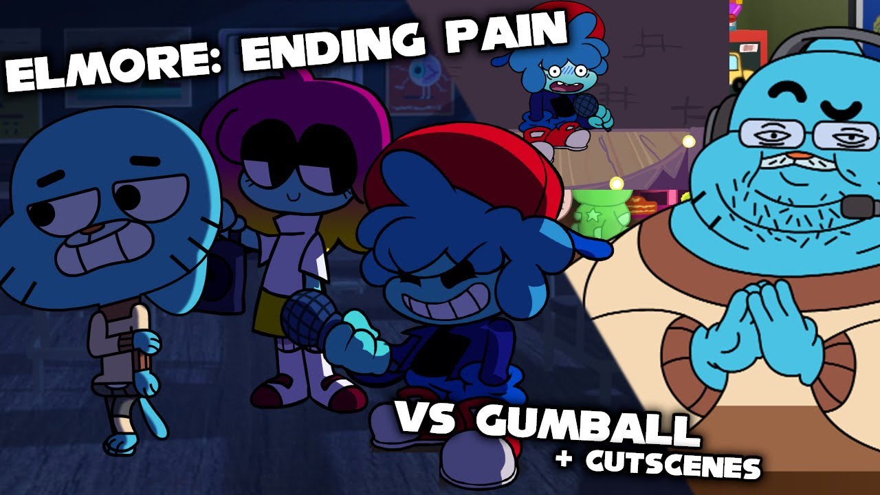FNF | Vs Gumball - Elmore: Ending pain (The Amazing World of Gumball ...
