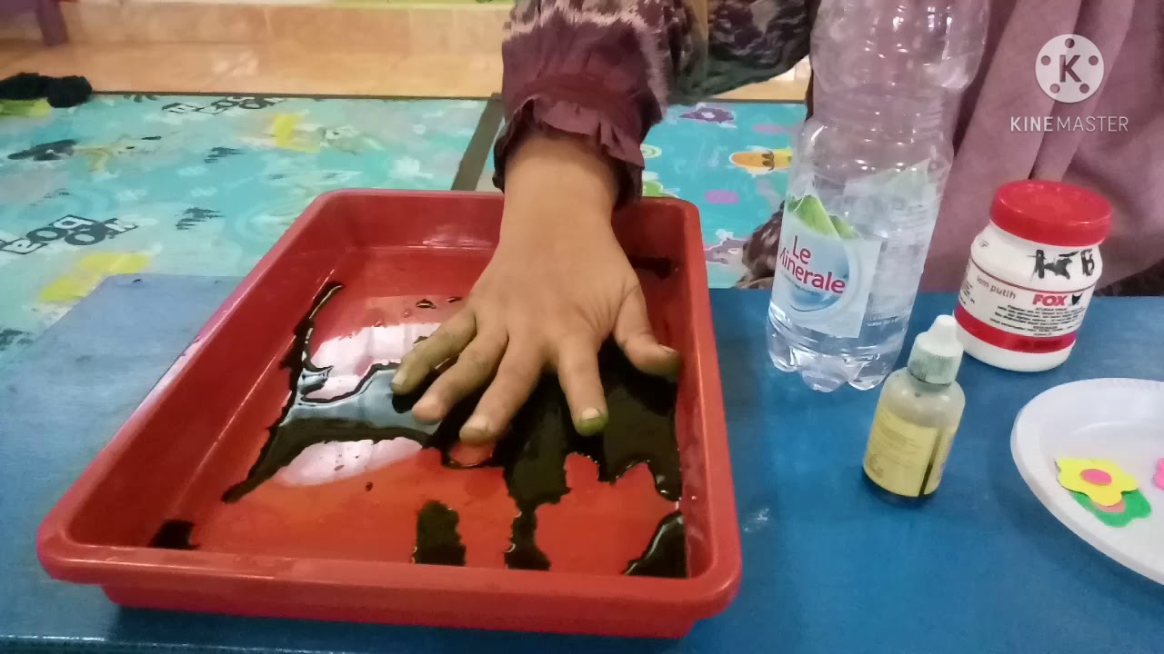 Mencap Telapak Tangan dan Gambar Bunga - YouTube