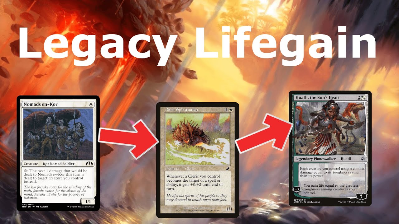 INFINITE LIFE AND DAMAGE! Legacy Lifegain Combo (Nomads en-Kor, Daru ...